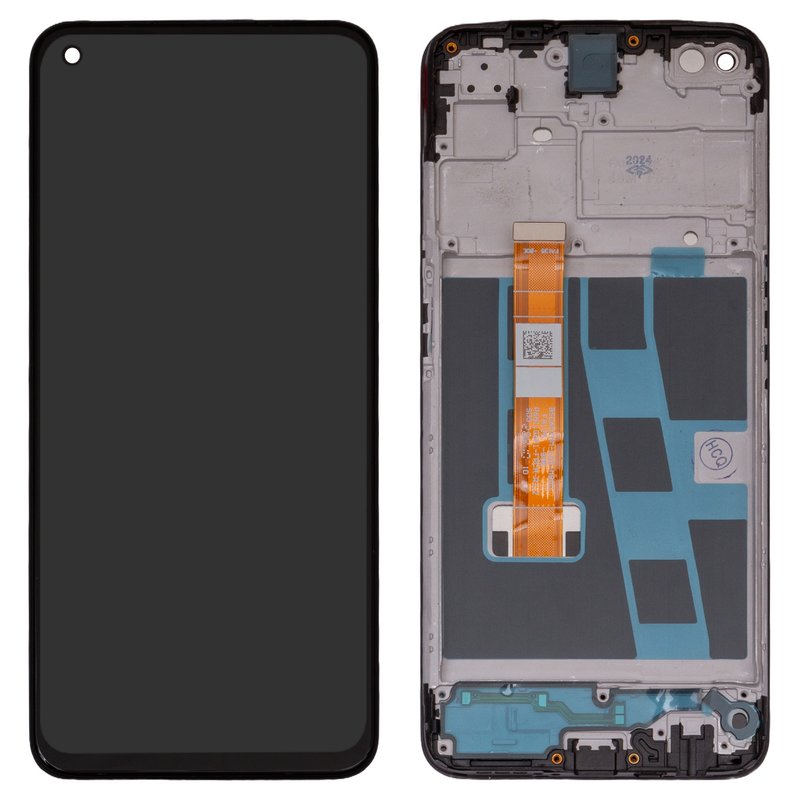Pantalla LCD puede usarse con Oppo A52, negro, con marco, Original (PRC ...